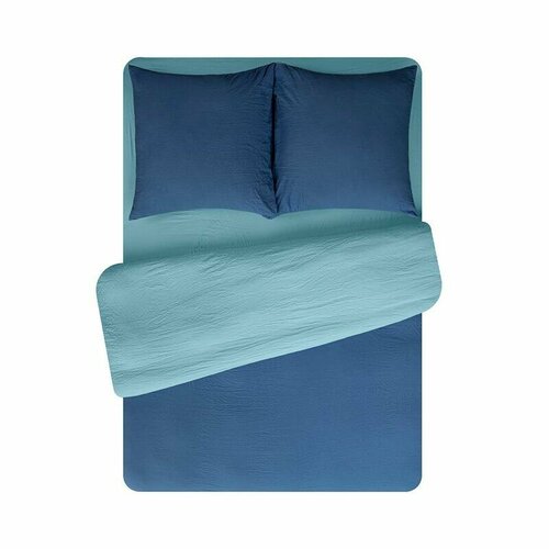 Комплект постельного белья Amore Mio BZ QR Аквамарин 1,5-спальный Mg наволочки 70x70 2 шт