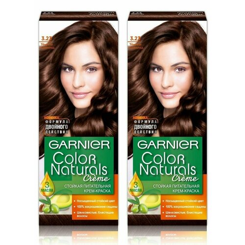 Краска для волос, Garnier, Color Naturals, 3.23 темный шоколад, 110 мл, 2 шт