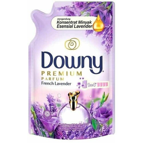 Downy Кондиционер тайский концентрированный парфюмированный для мягкости белья с ароматом Французская лаванда (French Lavender), 490 мл