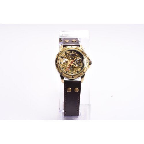Наручные часы WINNER Механические скелетон с автоподзаводом 9536, коричневый