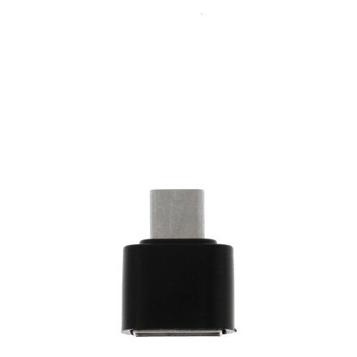 OTG адаптер LuazON Type-C - USB, цвет чёрный