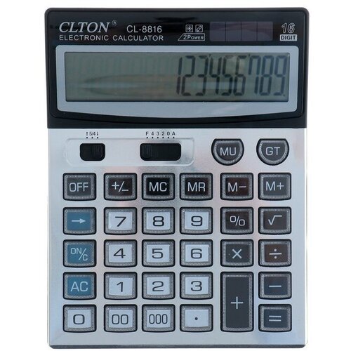 Калькулятор настольный, 16 - разрядный, CL - 8816, двойное питание