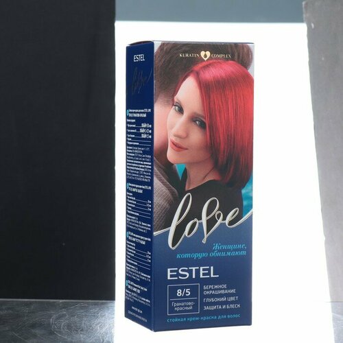 Стойкая крем-краска для волос ESTEL LOVE гранатово-красный