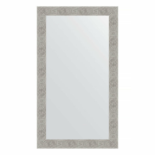 Зеркало настенное EVOFORM в багетной раме волна хром, 80х140 см, для гостиной, прихожей, кабинета, спальни и ванной комнаты, BY 3313