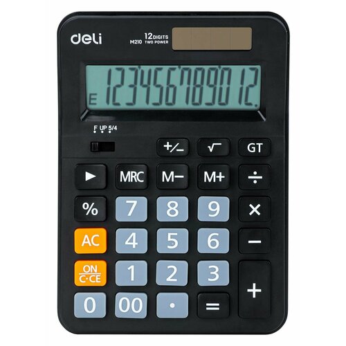 Калькулятор настольный Deli EM210 черный