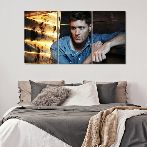 Модульная картина/Модульная картина на холсте в подарок/Supernatural Dean Winchester/Сверхъестественное Дин Винчестер 150х80