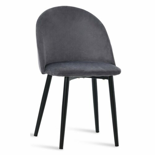 Мягкий стул со спинкой без подлокотников HESBY Evoke Synchrony серый