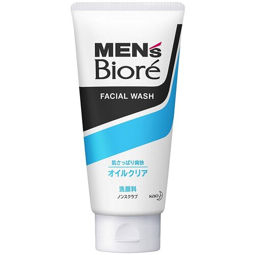 Kao Пенка-скраб Men's Biore Oil Clear Face Wash, 130 мл/130 г