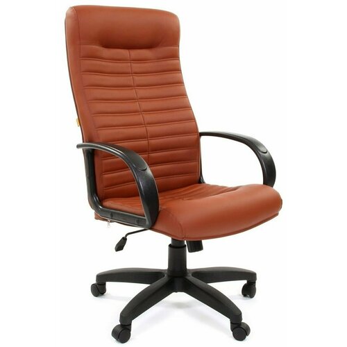 Компьютерное кресло Chairman 480 LT офисное, обивка: искусственная кожа, цвет: коричневый 