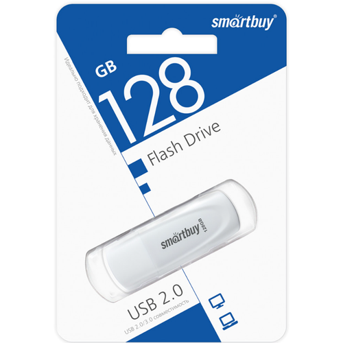 USB флеш накопитель SmartBuy 128GB Scout (SB128GB2SCW) белый