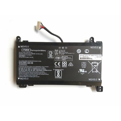 Аккумулятор FM08 для ноутбука HP Omen 17-AN 14.4V 83Wh (5700mAh) 12 pin черный