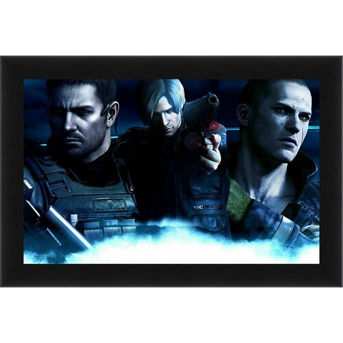 Плакат, постер на холсте Resident Evil. Размер 60х84 см