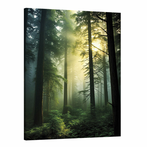 Интерьерная картина 50х70 "Зов природы: лес"