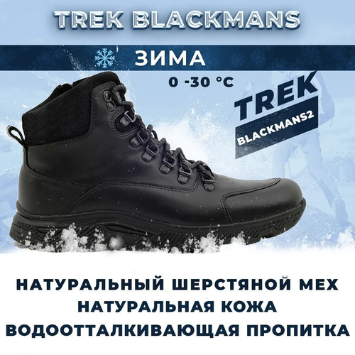 Ботинки  берцы  TREK, размер 40, черный