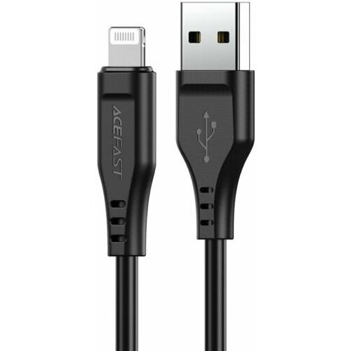 Кабель ACEFAST C3-02 USB Type-A/Lightning, 1.2м, для подзарядки/передачи данных, чёрный