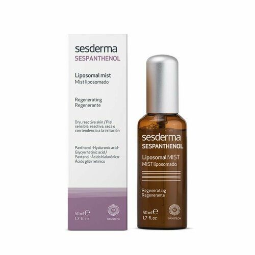 Sesderma SESPANTHENOL Liposomal mist - Спрей-мист липосомальный восстанавливающий для наиболее поврежденных и чувствительных зон , 50 мл