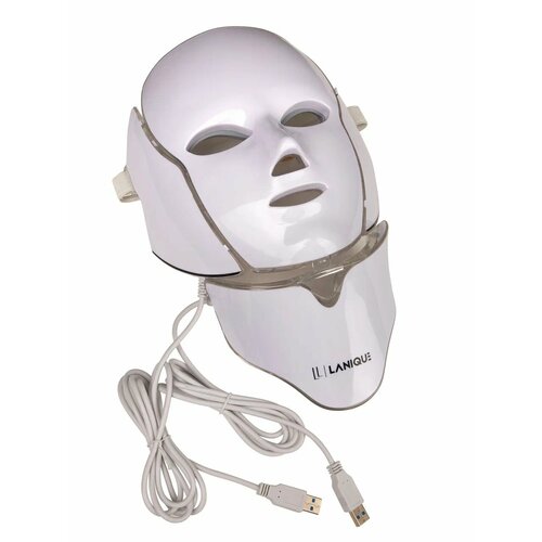 Светодиодная LED маска для лица и шеи с микротоками LANIQUE LQ-10