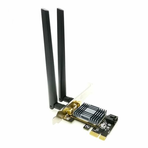 Wi-Fi PCI-E Адаптер WTXUP TX-5B22, 2.4/5 ГГц, 600 Мбит/сек, Bluetooth 4.0, 2 Внешние Антенны, Сетевая Карта для ПК, для Компьютера