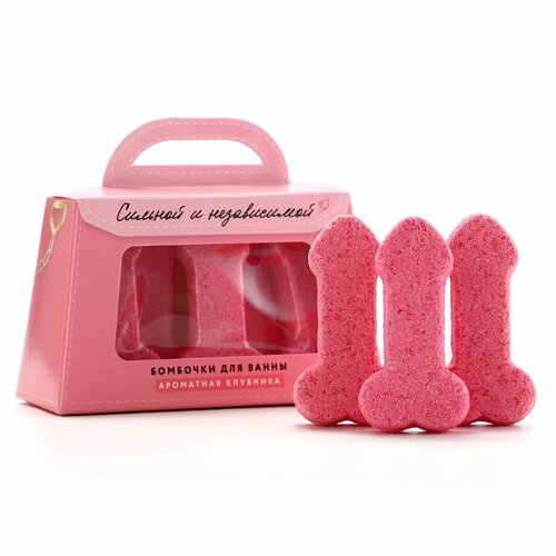 Подарочный набор косметики «Сильной и независимой», бомбочки для ванны 5 х 30 г, 18+, чистое счастье