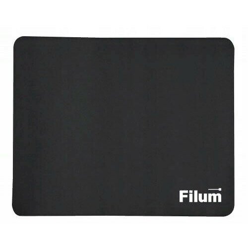 Filum FL-MP-S-BK-1 Коврик для мыши черный, 250*200*1 мм, ткань+резина.