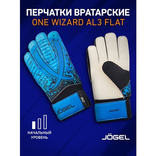 Вратарские перчатки Jogel, 1 шт., размер 7, синий, белый