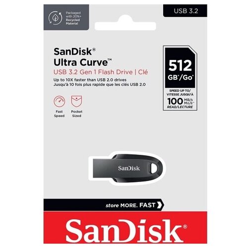 Флешка USB 3.2 SanDisk 512 ГБ Ultra Curve ( SDCZ550-512G-G46 )