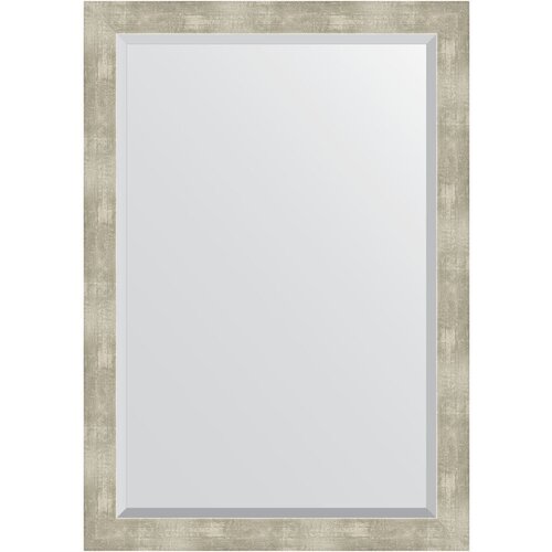 Зеркало с фацетом в багетной раме - алюминий 61 mm (71х101 cm) (EVOFORM) BY 1199