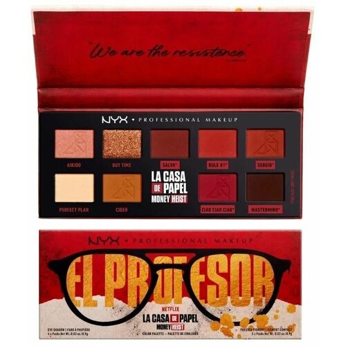 NYX Professional Makeup Палетка теней для век "CASA DE PAPEL PALETTE EL PROFESOR"