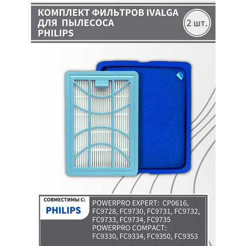 Комплект фильтров для пылесоса Philips CP0616, FC9728, FC9730, FC9731, FC9732, FC9733, FC9734, FC9735