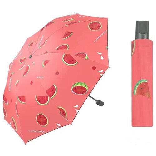 Смарт-зонт автомат, 2 сложения, купол 98 см, 8 спиц, система «антиветер», чехол в комплекте, для женщин, розовый