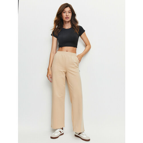 Брюки палаццо  ZAVI, размер 50/170, бежевый