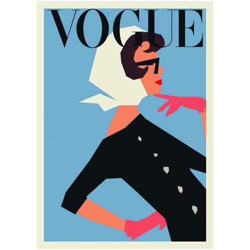 Постер / Плакат / Картина Винтажный Vogue 60х90 см в подарочном тубусе