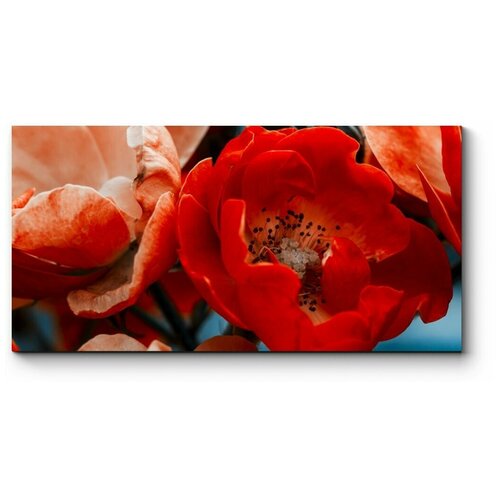 Модульная картина Необычная роза 70x35