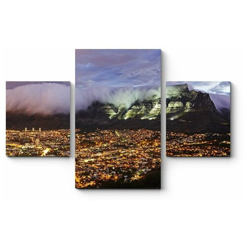 Модульная картина Ватные облака в горах Кейптауна 170x111
