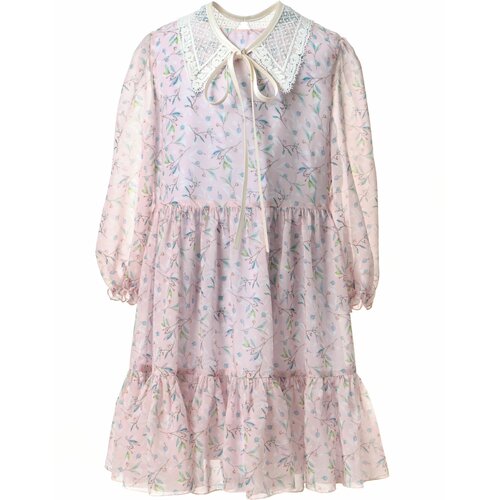 Платье Андерсен, комплект, размер 140, розовый