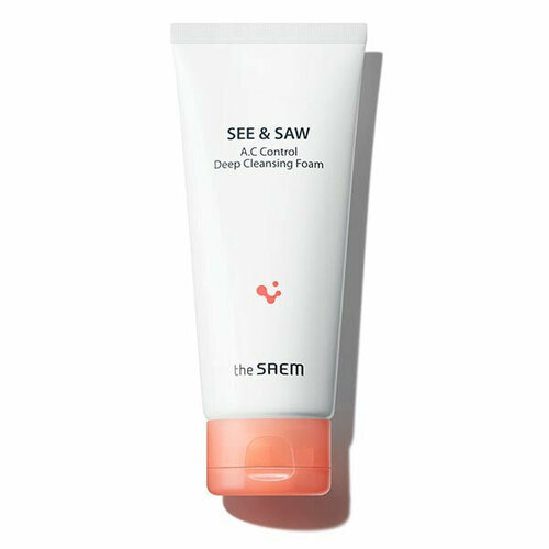 Saem Пенка для лица для контроля чистоты и жирности See & Saw A.C Control Deep Cleansing Foam, 120 гр