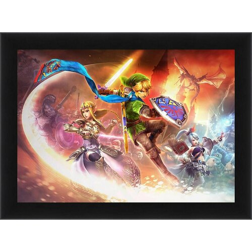 Плакат, постер на бумаге Hyrule Warriors. Размер 60х84 см