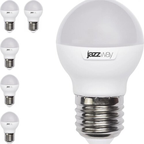 Светодиодная лампа JazzWay Pled Power 11W 3000K 950Лм E27 шар (комплект из 5 шт.)