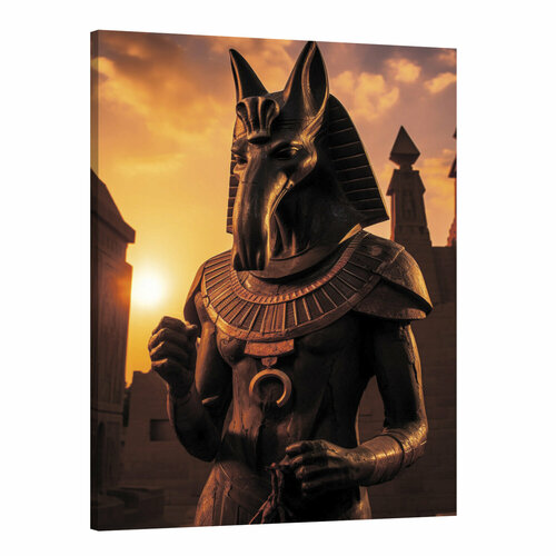 Интерьерная картина 50х70 "Египетская статуя"