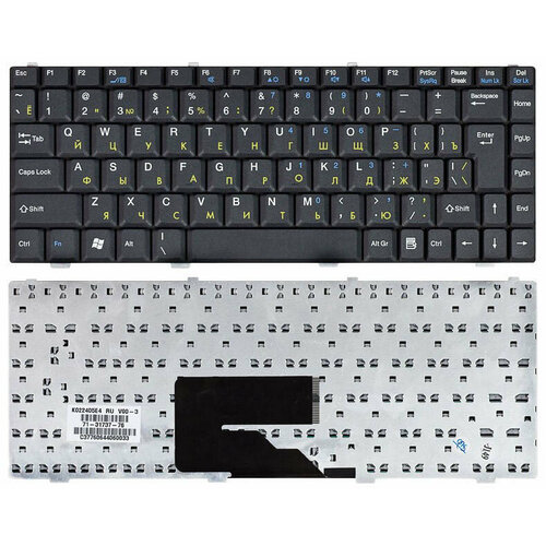 Клавиатура для ноутбука Roverbook Hummer V550 черная