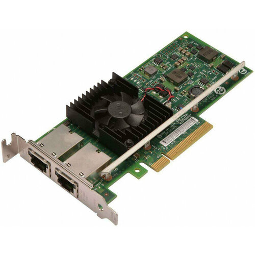 Сетевая карта Dell Intel X540-T2 10GbE Dual-Port PCI-e низкий профиль