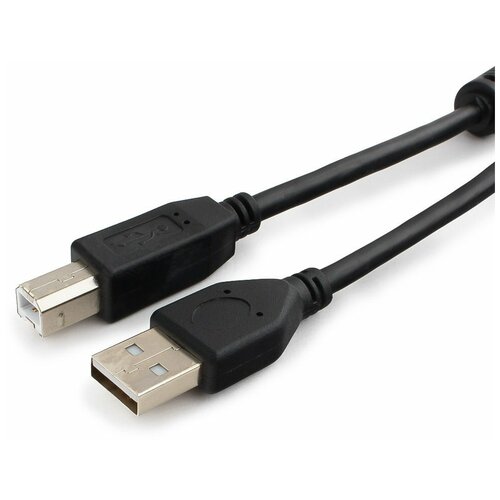 Кабель Cablexpert USB-A - USB-B (CCF2-USB2-AMBM-6), 1.8 м, черный