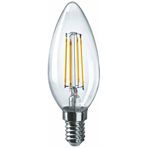 Лампа светодиодная Navigator 61356, E14, C35, 6 Вт, 4000 К