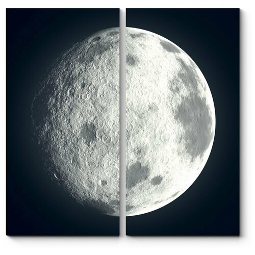 Модульная картина Безупречная Луна 130x130