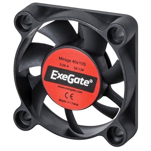 Вентилятор для корпуса ExeGate Mirage 40x10S EX04010S3P, черный