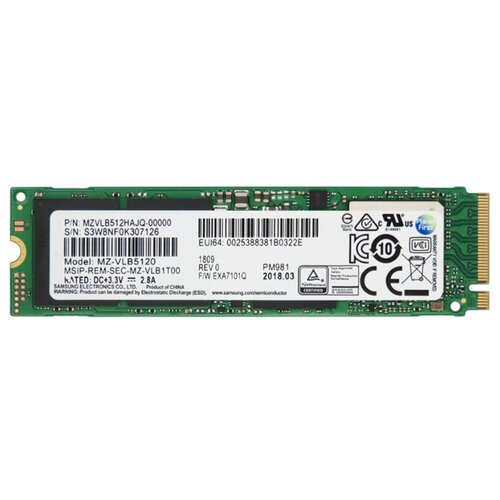 SSD Samsung PM981 256GB MZ-VLB256HBHQ