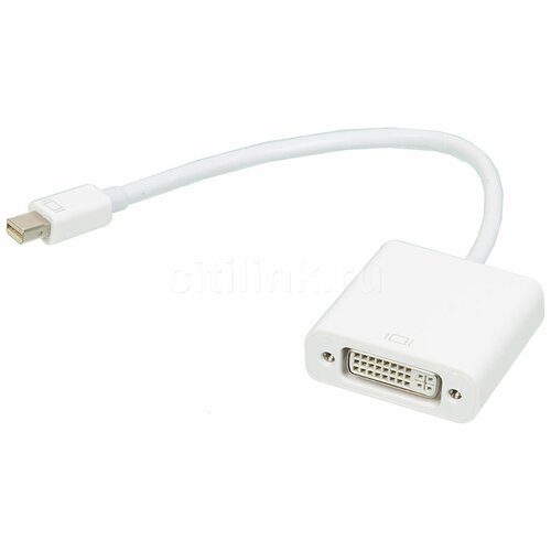 Адаптер Ningbo DVI-D (f) miniDisplayPort (m) 0.245 м, белый