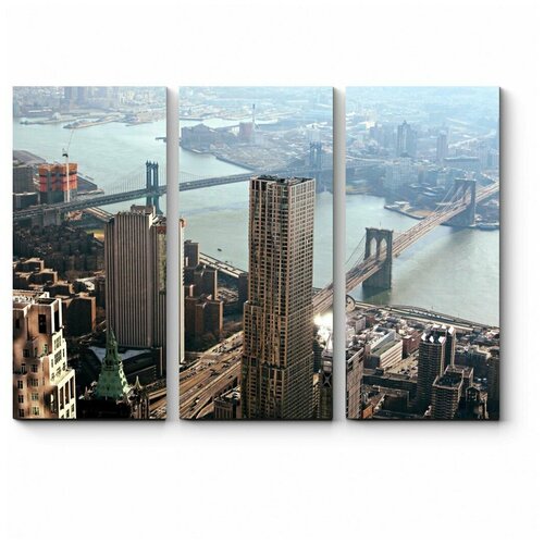 Модульная картина Две стороны Нью-Йорка70x50