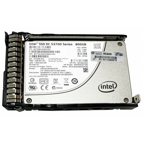 Жесткий диск HP 765016-001 800Gb SATAIII 2,5" SSD