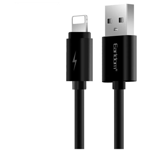 USB кабель Earldom EC-109I Lightning 8-pin, 1м, TPE (черный)